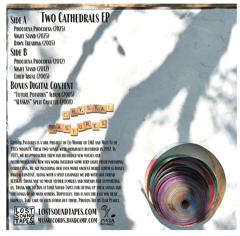 (PRE-ORDER) CRYSTAL PASTURES "Two Cathedrals" cassette tape – Lost ...